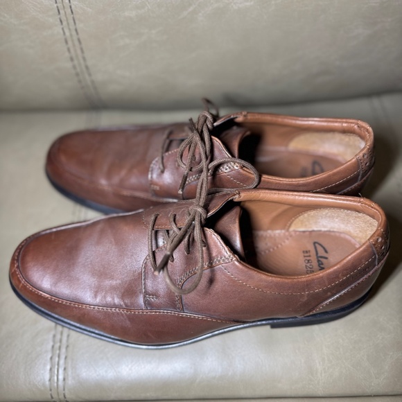 Clarks | Shoes | Clarks Mens Tilden Walk Oxford Dark Tan Brown Leather ...